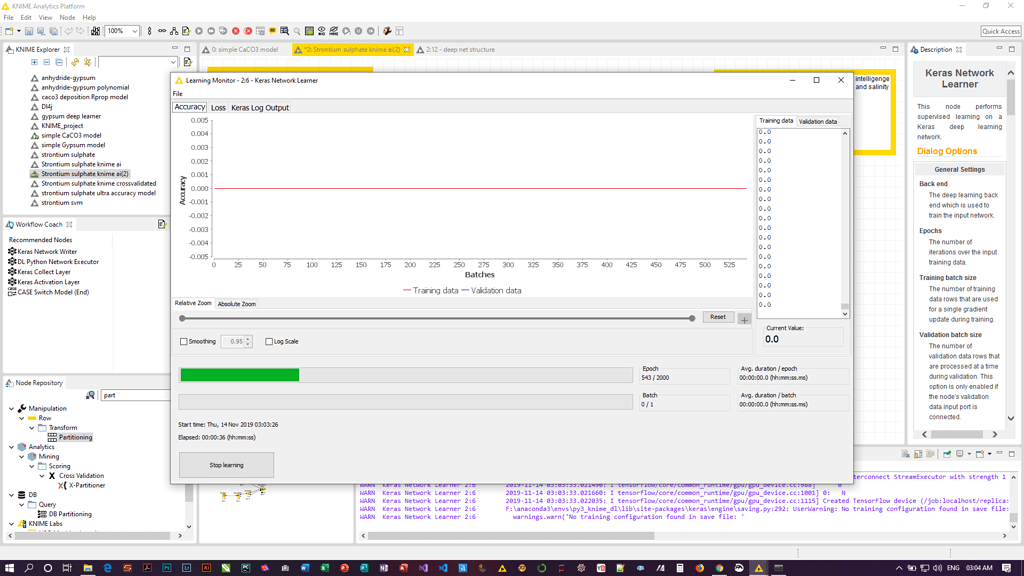 Cannot train keras model - KNIME Extensions - KNIME Community Forum