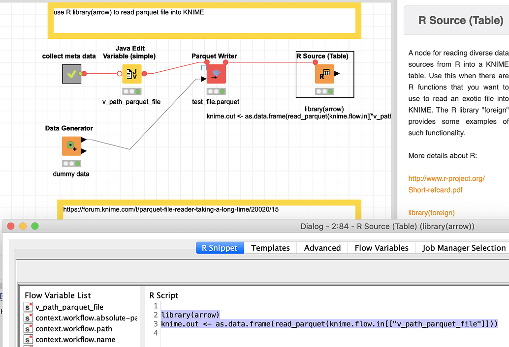 Parquet file reader - taking a long time - KNIME Extensions - KNIME Community Forum