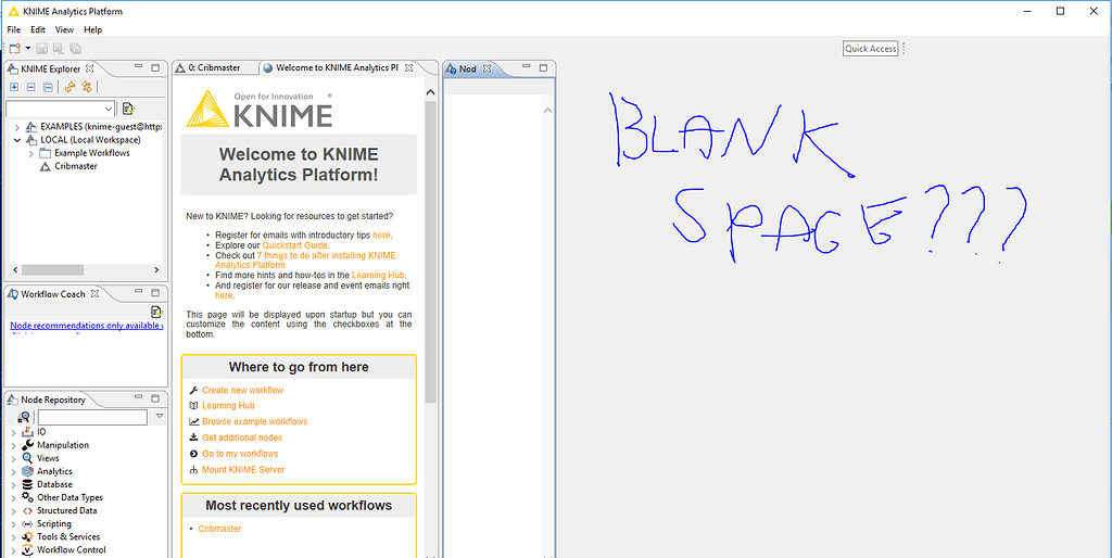 Screen display problem - KNIME Analytics Platform - KNIME Community Forum