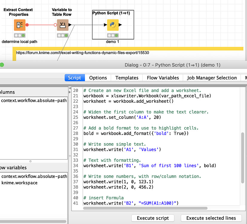 Excel Writing Functions Dynamic Files Export Knime Analytics Platform Knime Community Forum 9789