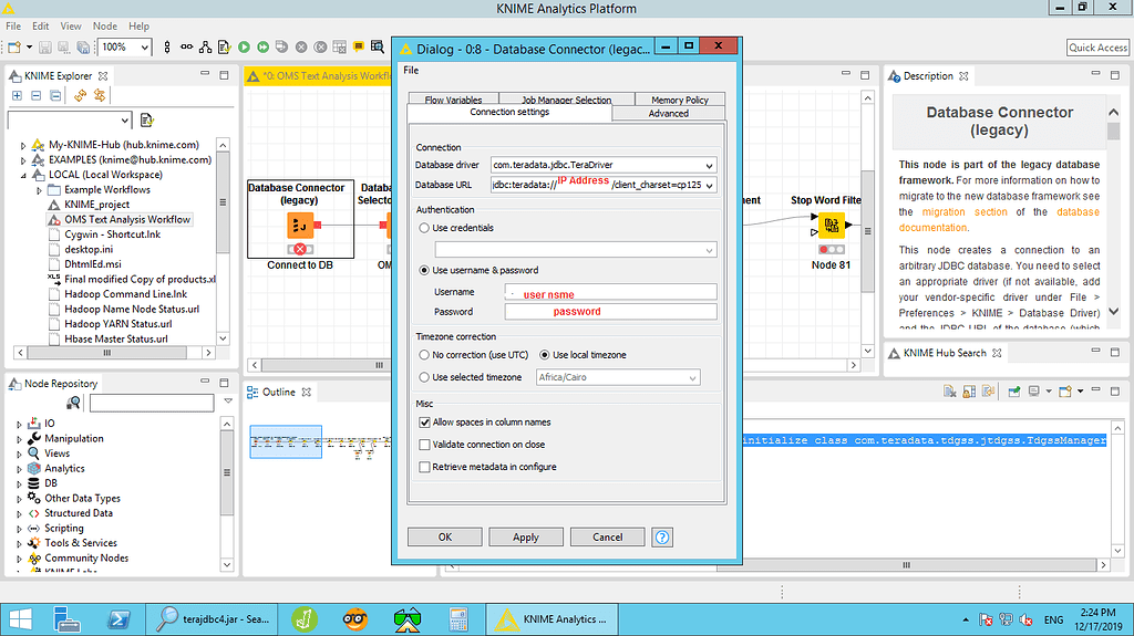 DB connection - KNIME Analytics Platform - KNIME Community Forum DB connection - KNIME Analytics Platform - KNIME Community Forum