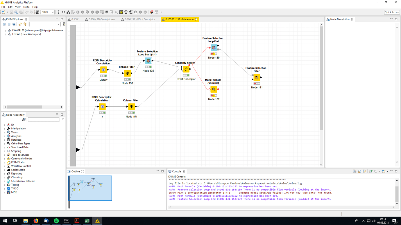 Feature selected loop start - KNIME Analytics Platform - KNIME ...