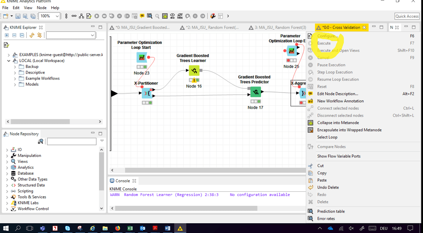 Parameter Optimization and Cross Validation for Gradient Boosted Trees ...