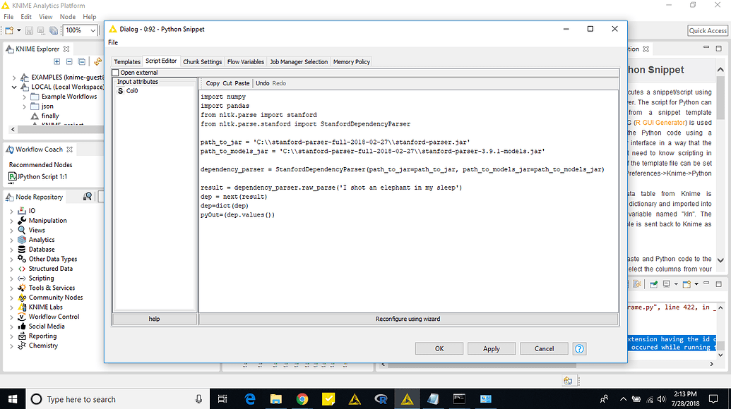 No serializer extension in python script - KNIME Extensions - KNIME ...