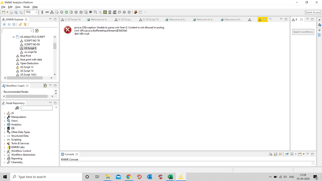 Not able to open Knime Workflow - KNIME Analytics Platform - KNIME Community Forum
