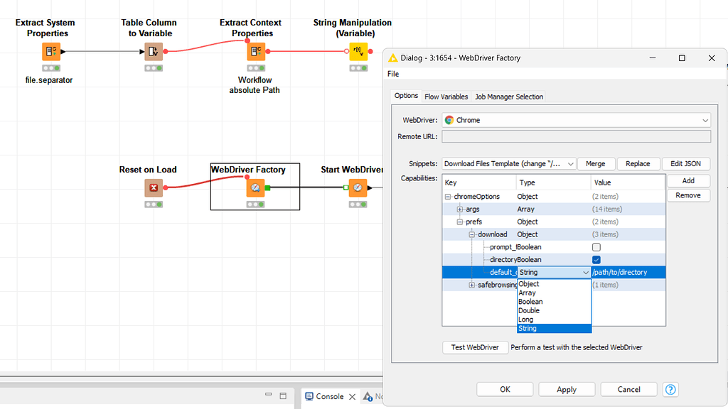 [Selenium] Add option to manage WebDriver Parameters via Variables - Community Extensions ...