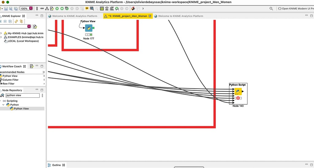 Python script & assigning python file object as knife output table ...