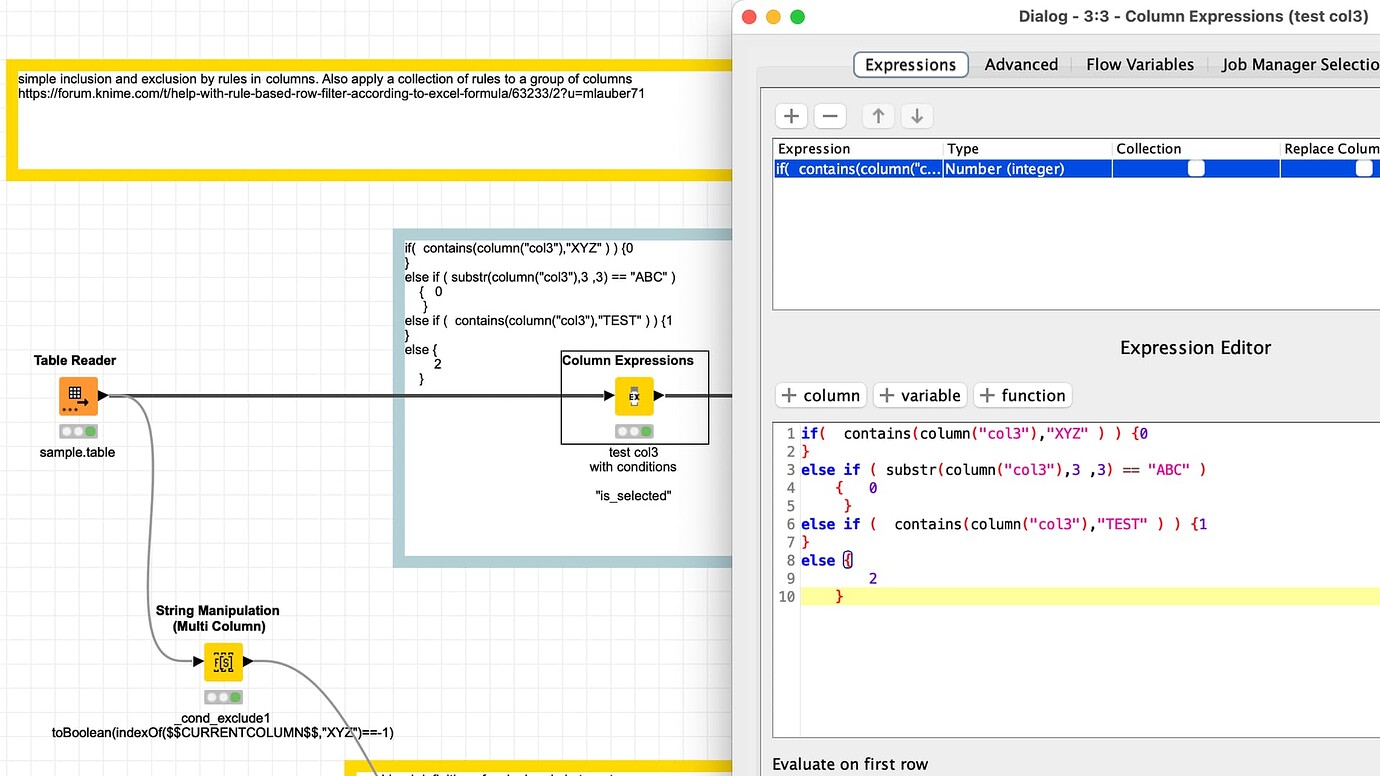 Help with rule-based row-filter - according to excel formula - KNIME Analytics Platform - KNIME ...