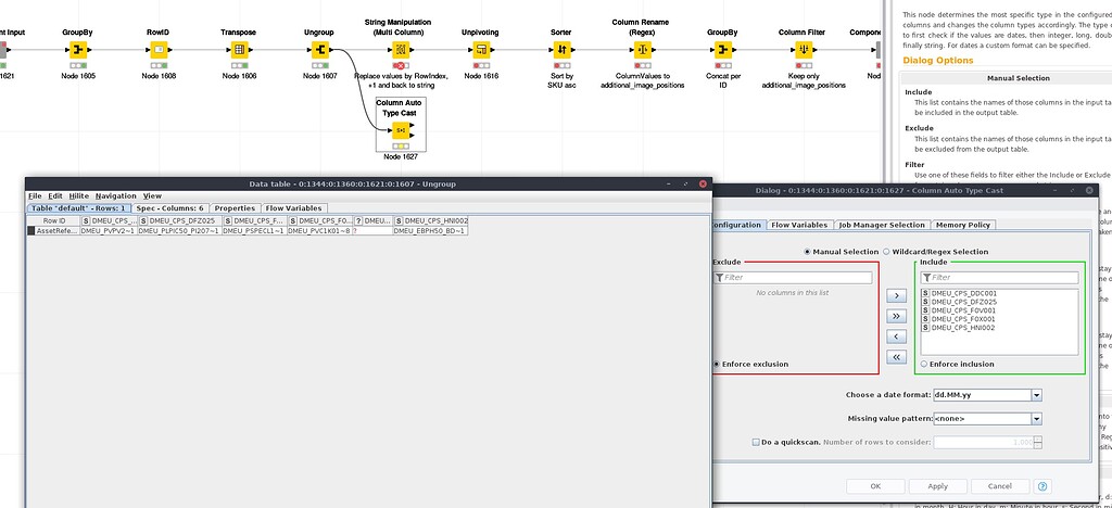 Column Auto Type Cast Fallback for missing columns - KNIME Analytics Platform - KNIME Community ...