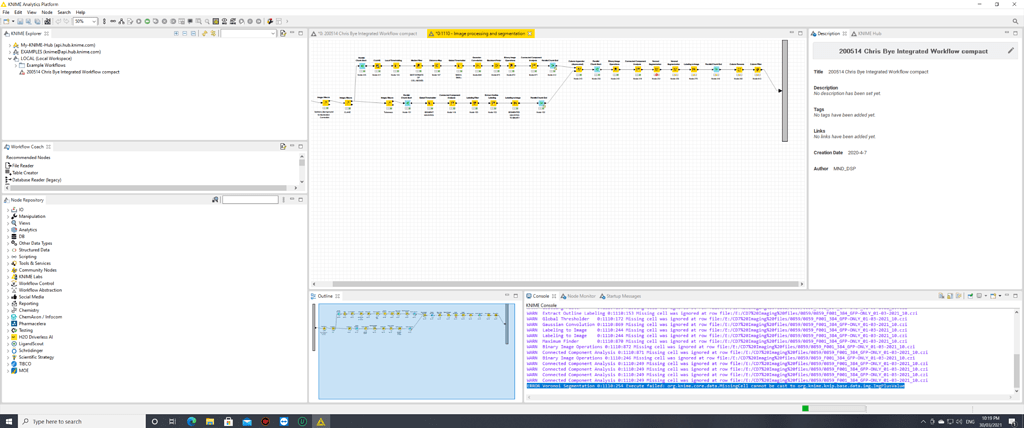 Keep getting ERROR Voronoi Segmentation 0:1110:254 Execute failed: org.knime.core.data ...