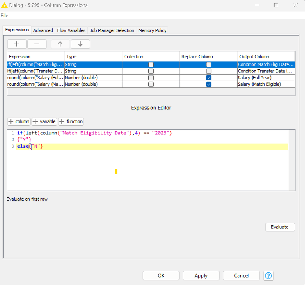 help needed to use a parameter or a variable - KNIME Analytics Platform ...