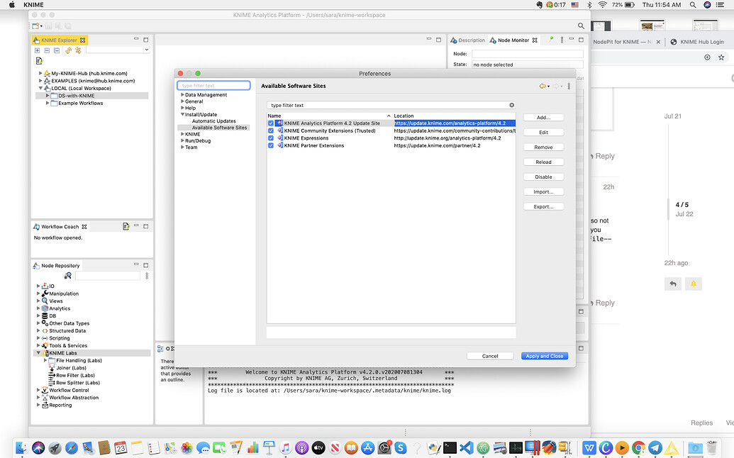 unable install extension in knime 4.2 - KNIME Analytics Platform ... unable install extension in knime 4.2 - KNIME Analytics Platform ...