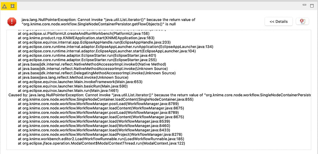Can't open workflow, how to fix? - KNIME Analytics Platform - KNIME Community Forum