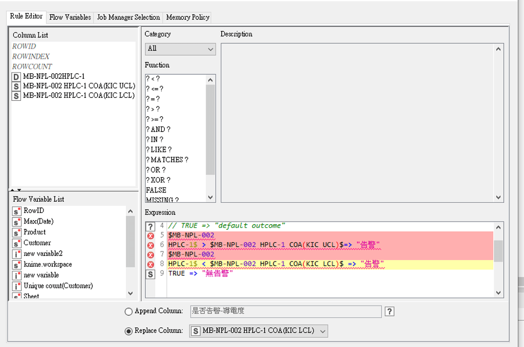 Rule Engine error - KNIME Analytics Platform - KNIME Community Forum