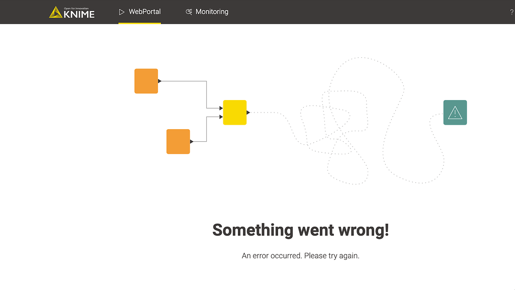 WebPortal “Something went wrong” cache problem - KNIME Server - KNIME Community Forum