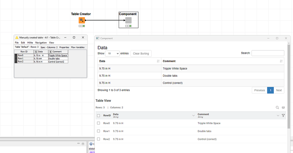 Table View: Multiple Whitespace rendered as one in Interactive View ...