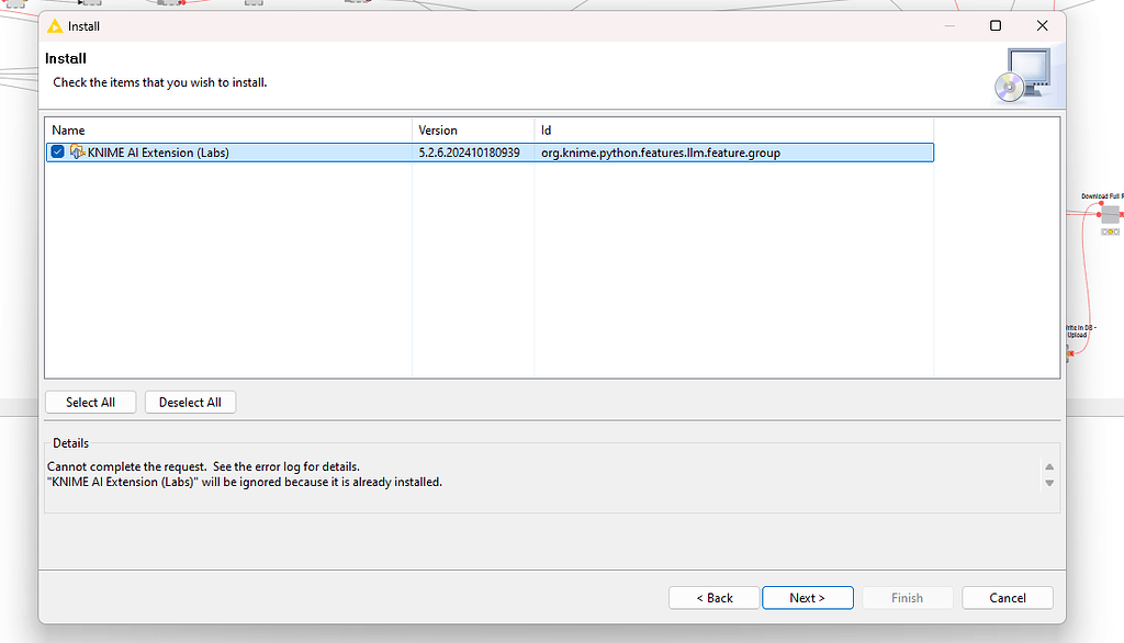 KNIME AI Extension Not working in 5.2.5 - KNIME Analytics Platform ... KNIME AI Extension Not working in 5.2.5 - KNIME Analytics Platform ...