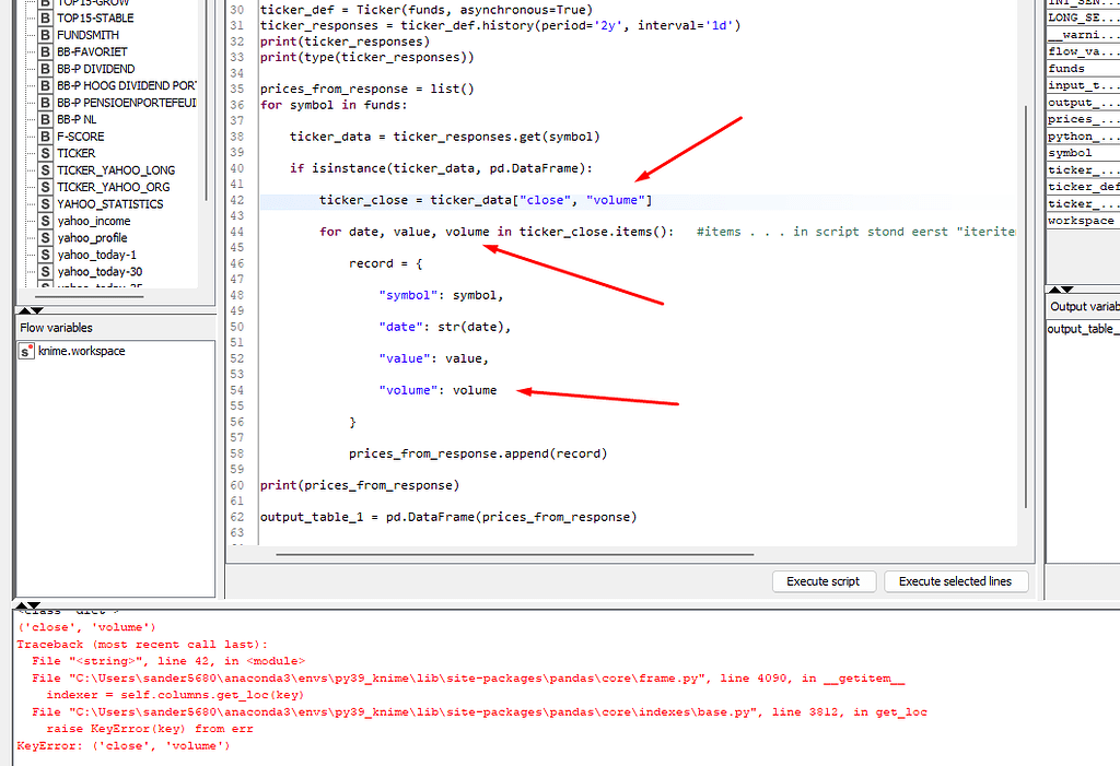 extend with volume. . . triplet of symbol-date-value - KNIME Extensions ...