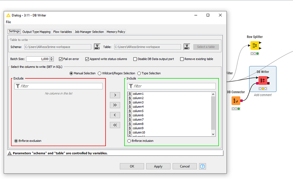 Pouring information into the clickhouse database - KNIME Analytics Platform - KNIME Community Forum