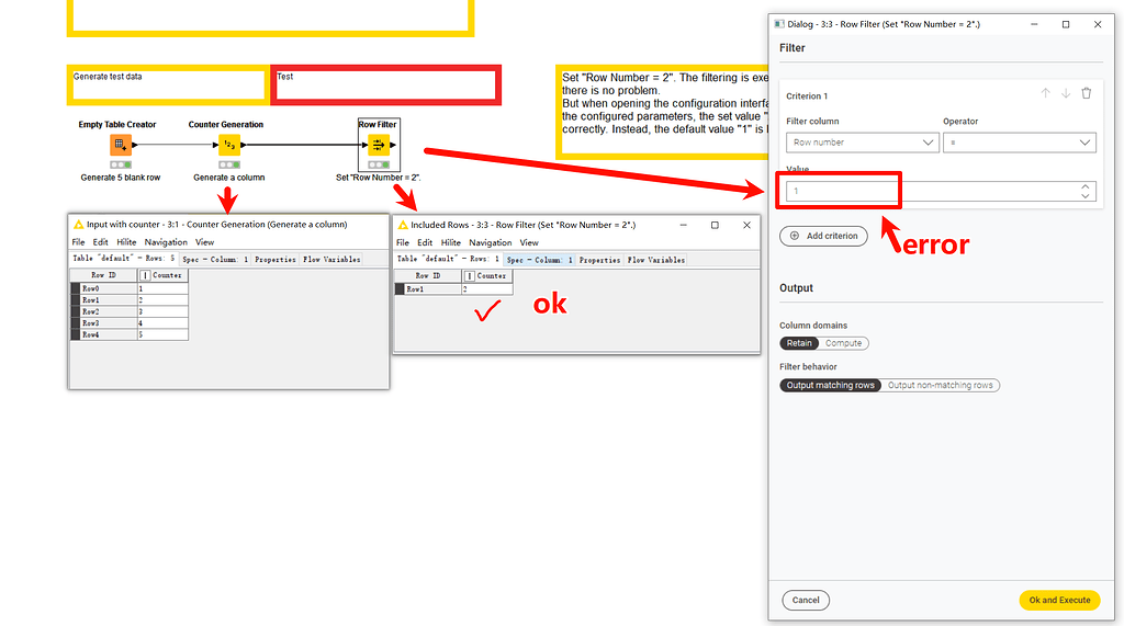Row Filter: Setting lost after re-execution - Feedback & Ideas - KNIME ...