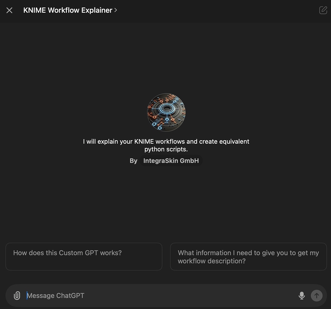 GPT KNIME Workflow Explainer – A 🛠️ Game-Changer for Workflow Documentation - KNIME Analytics ...