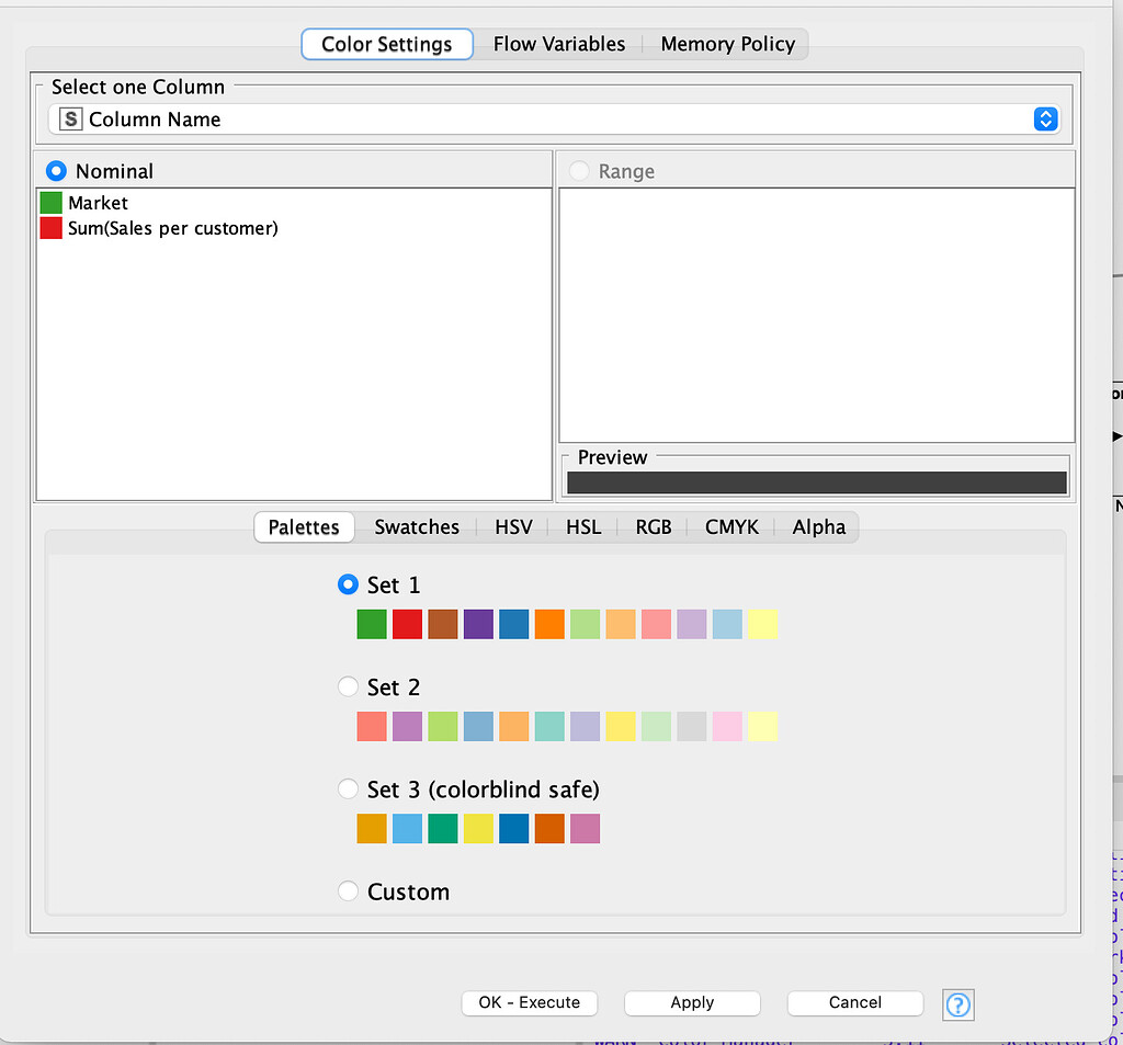 Having Problem changing the colors - KNIME Analytics Platform - KNIME ...