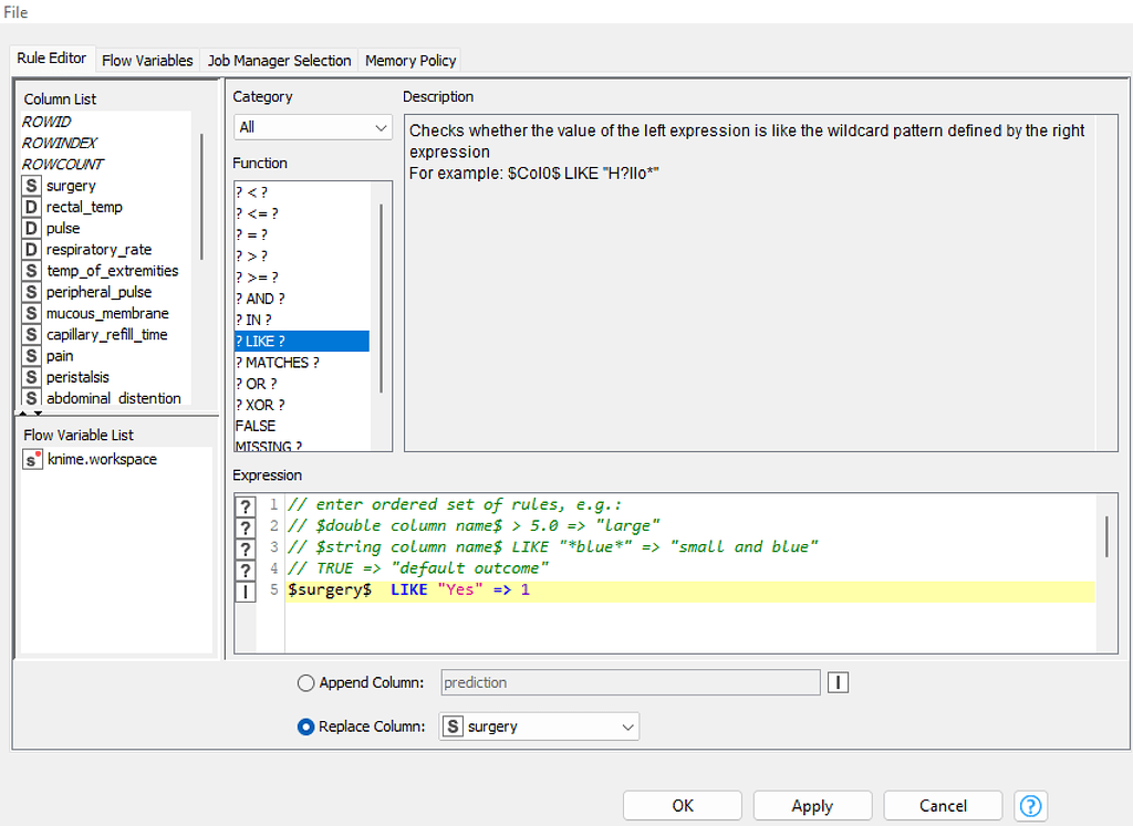 Rule Engine - KNIME Analytics Platform - KNIME Community Forum