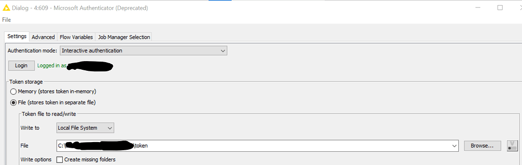 Microsoft Authenticator Node in New UI style, is it no longer possible to store token ? - KNIME ...