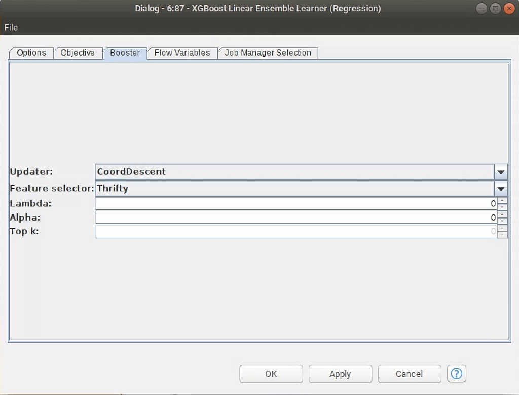 Error when running XGBoost Linear Ensemble Learner (Regression) - KNIME Analytics Platform ...