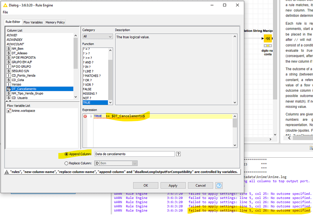 Column Duplicate Issue Rule Engine Knime Analytics Platform Knime Community Forum