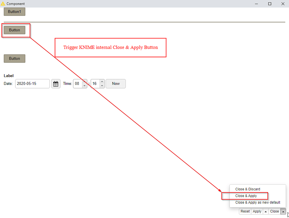 Trigger Knime Internal Close And Apply Button Knime Server Knime Community Forum 