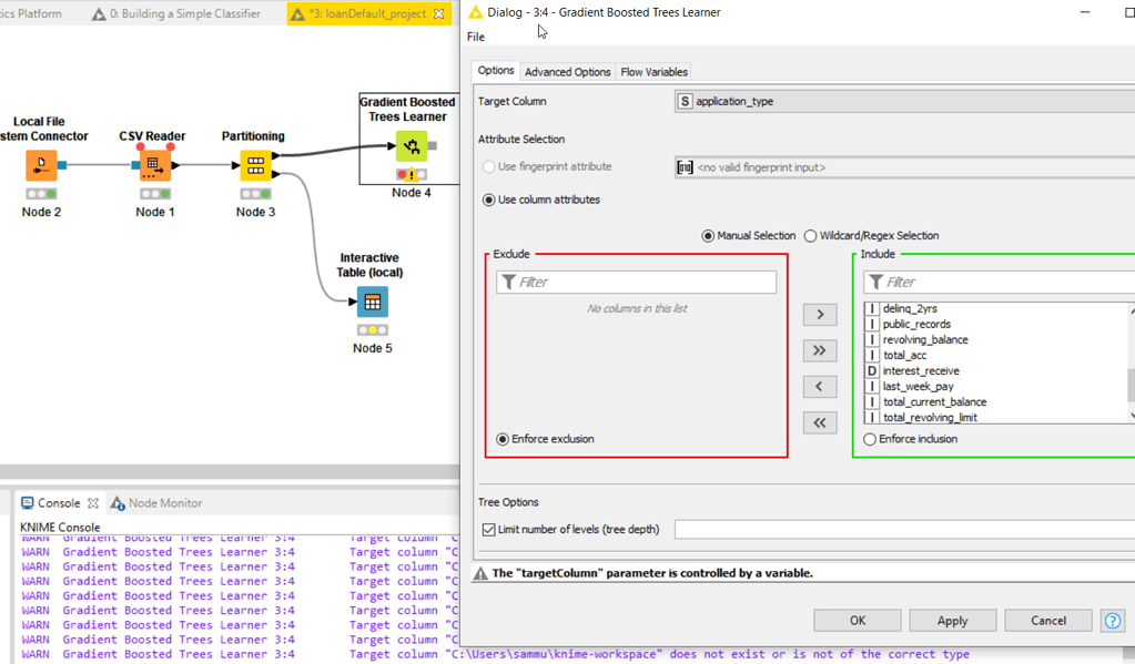 Gradient Boost trees learner - target column - KNIME Analytics Platform - KNIME Community Forum