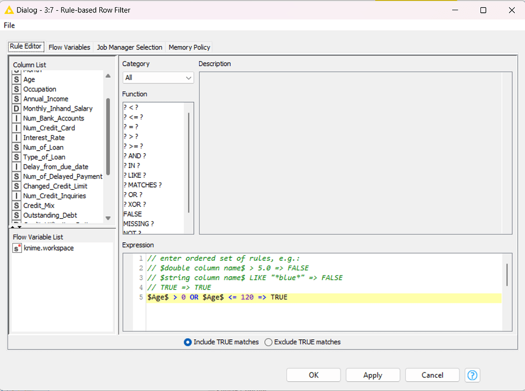 Rule Based Row Filter is not working - KNIME Analytics Platform - KNIME ...