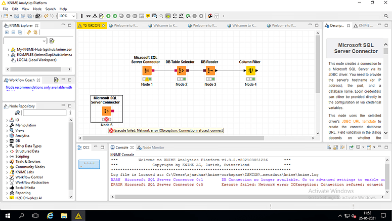 Instance as a parameter in MS SQL DB Connection - KNIME Extensions - KNIME Community Forum