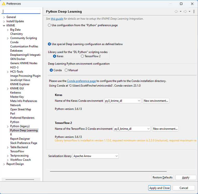 Error Keras Network Learner 4 148 Execute Failed An Error Occurred While Creating The Keras