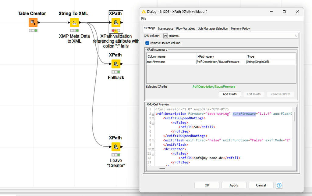 Xpath Attribute With Colon Fails To Validate Knime Analytics Platform 1234