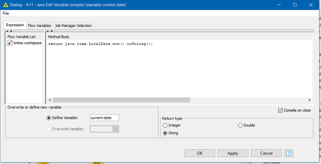 Add Current Date - KNIME Analytics Platform - KNIME Community Forum