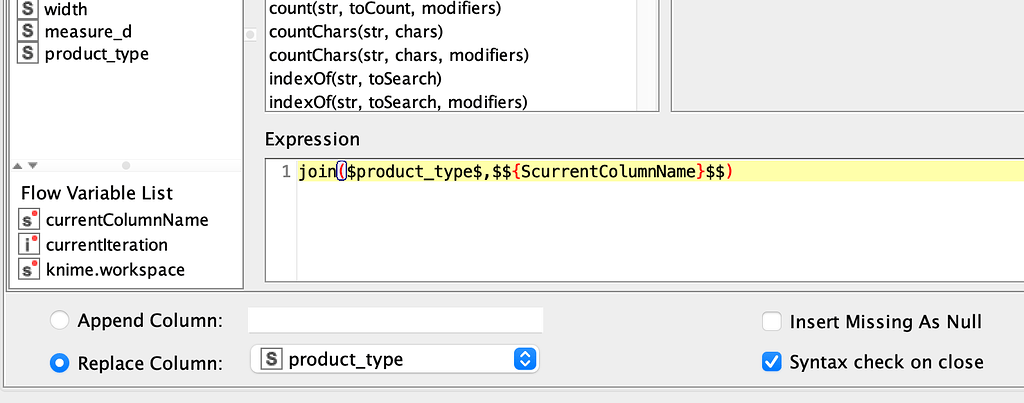 Concatenate cell/variable values to itself - KNIME Analytics Platform ...