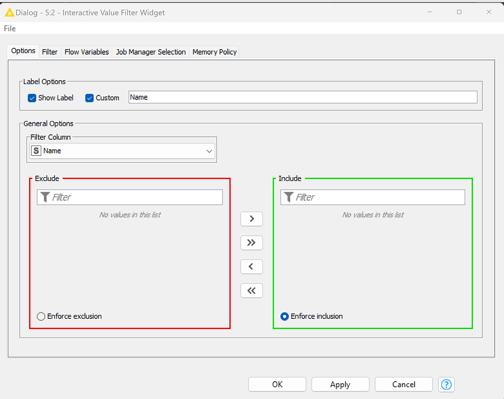 Interactive Value Filter Widget Knime Analytics Platform Knime Community Forum