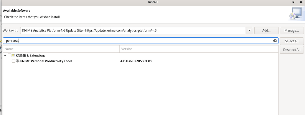Can’t install extensions or update KNIME after updating to 4.6 - No repository found - KNIME ...