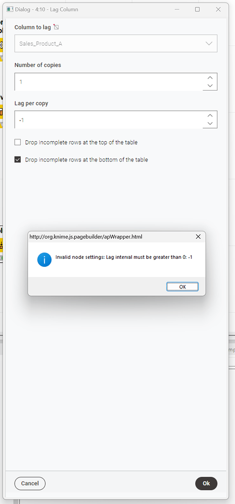 Lag Column: Allow negative lag - Feedback & Ideas - KNIME Community Forum