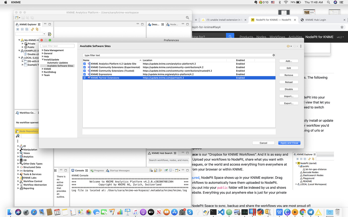 unable install extension in knime 4.2 - KNIME Analytics Platform ... unable install extension in knime 4.2 - KNIME Analytics Platform ...