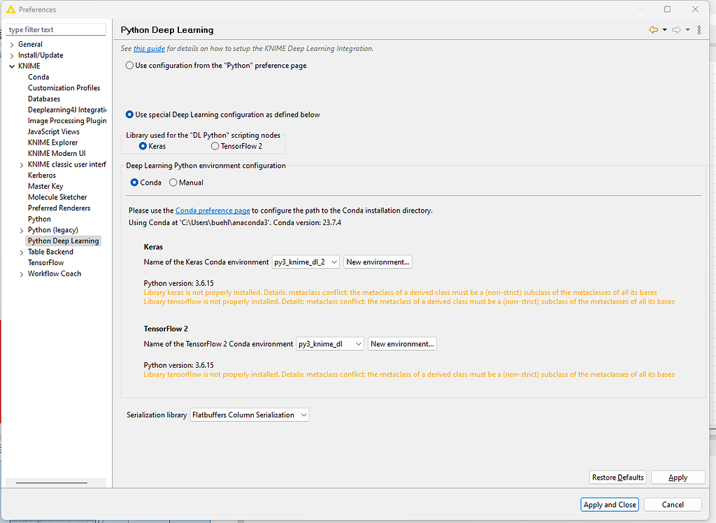 Python Deep Learning Error - KNIME Extensions - KNIME Community Forum