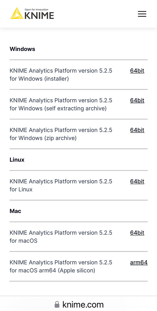 Assistance needed for Installing a previous version of KNIME - KNIME ...