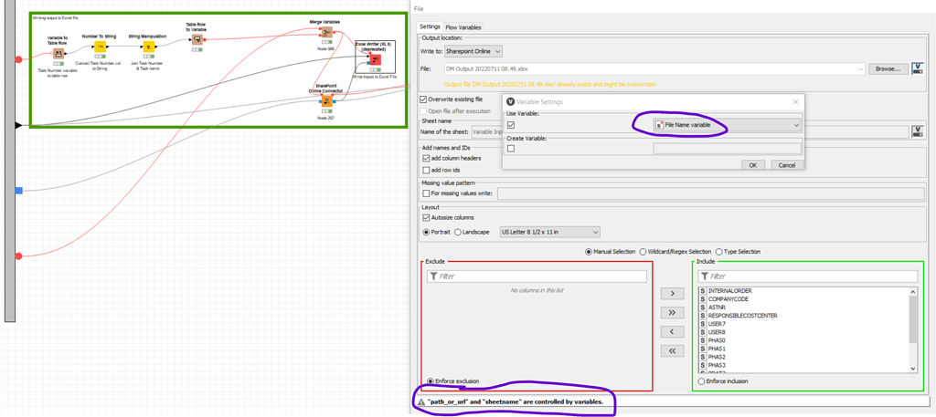 Excel Writer node not working with Sharepoint Online Connector - please help! :-) - KNIME ...