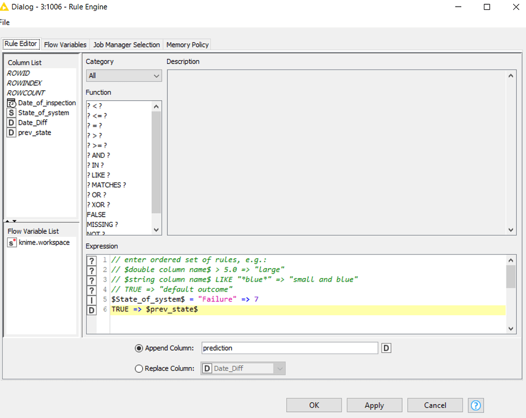 Rule engine - KNIME Analytics Platform - KNIME Community Forum