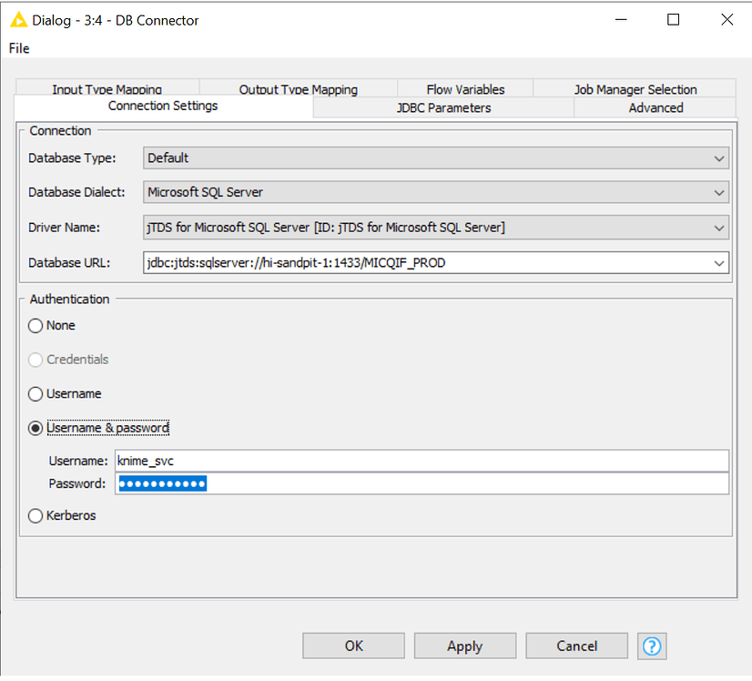 Database Connection for Microsoft SQL Server on KNIME - KNIME ...