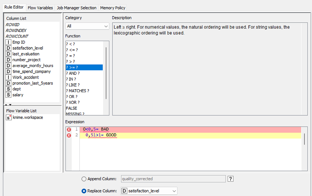 RULE ENGINE - KNIME Analytics Platform - KNIME Community Forum