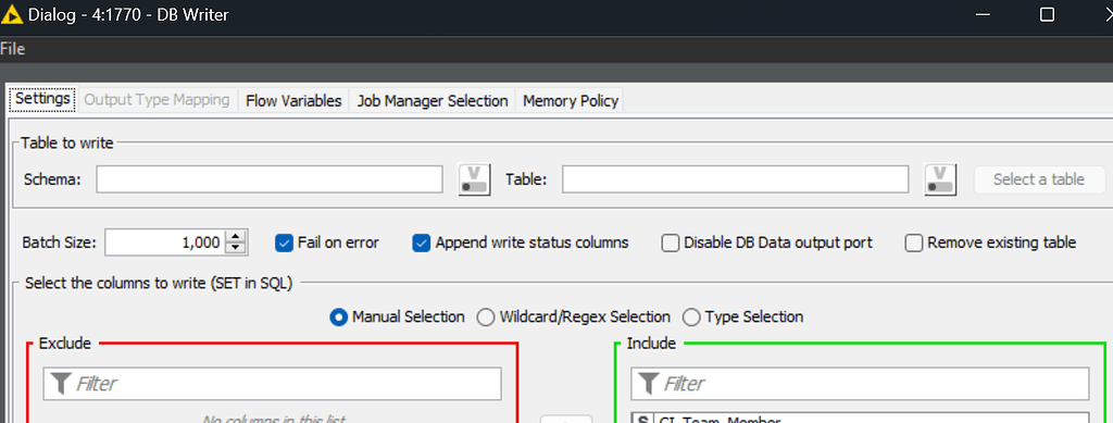 DB WRITER CONFIGURATION IN KNIME FOR DATABRICKS WRITE - KNIME Analytics Platform - KNIME ...