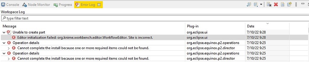Error Related With Eclipse When I Launch Knime Knime Analytics